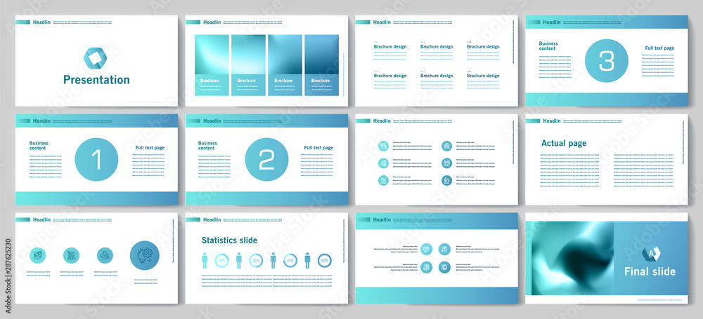 This template is the best as a business presentation, used in marketing ...