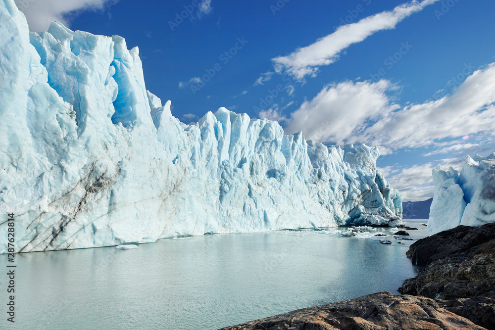 Front of Perito Moreno Glacier, Canal de los Tempanos, Los Glaciares ...