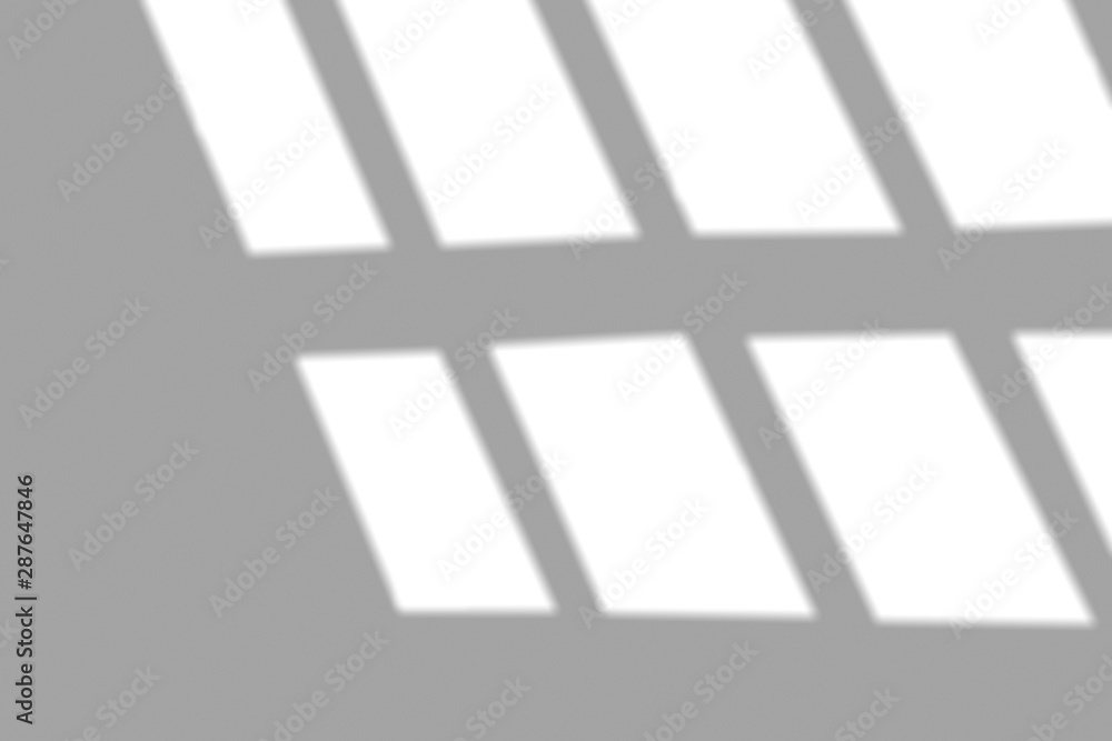 Black shadow silhouette and overlay on the white isolated background ...