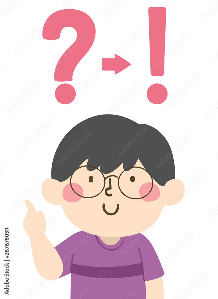 Kid Boy Scientific Method Hypothesis Illustration Stock Vector | Adobe ...