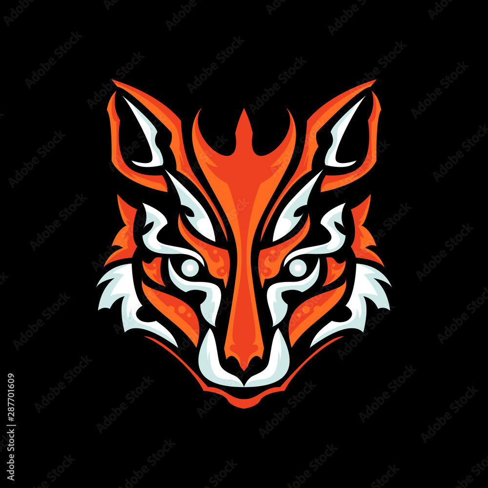 Tribal Fox Head
