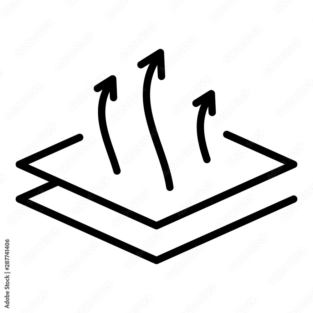 Breathable leather icon. Outline breathable leather vector icon for web ...