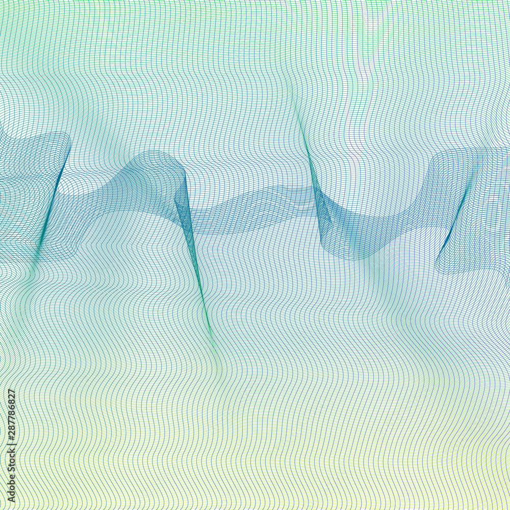 Guilloche background. Digital watermark for security papers ...