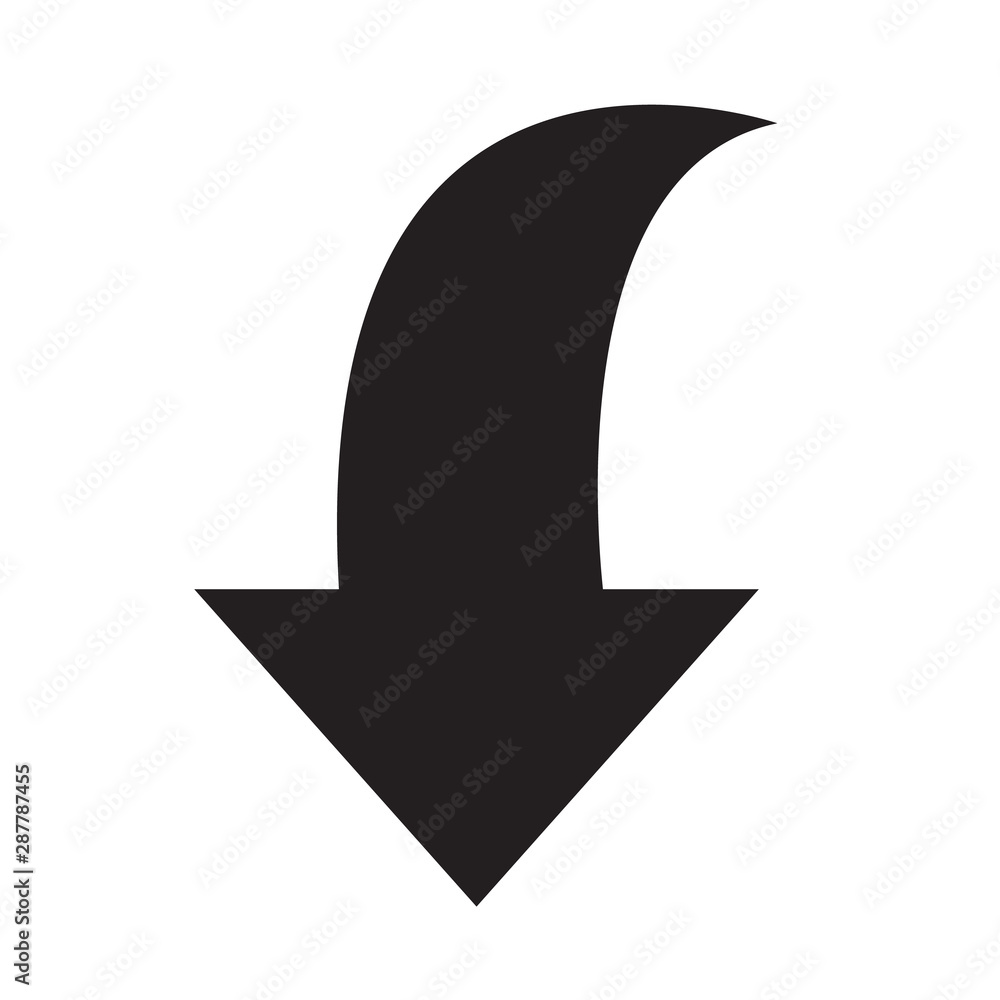 Vecteur Stock way direction arrow icon on white background. flat style ...