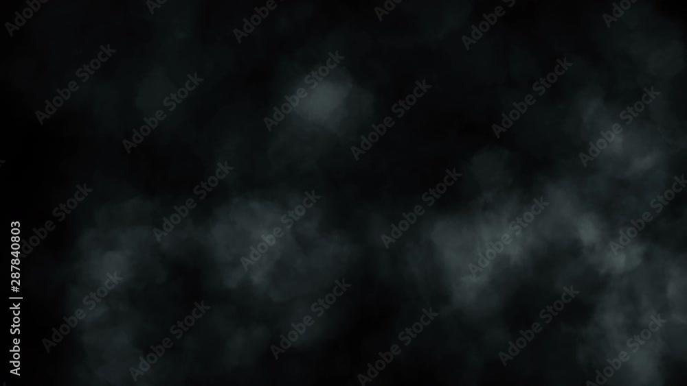 Puffs of magnificent smoke on an isolated black background. Atmospheric ...