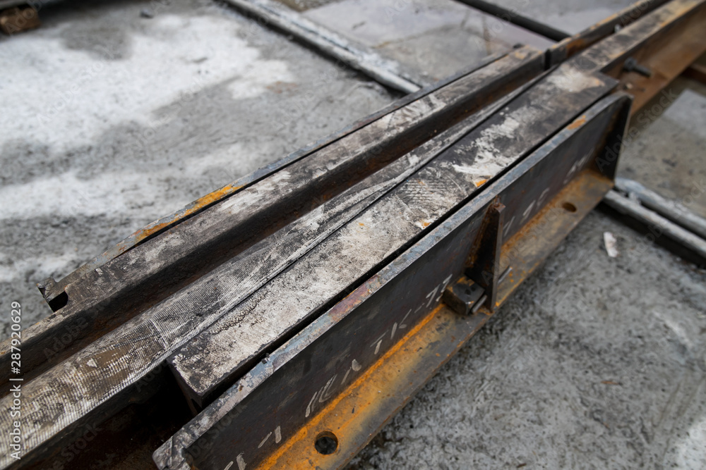 Repair of the railway tram line. Installation of new modern silent ...