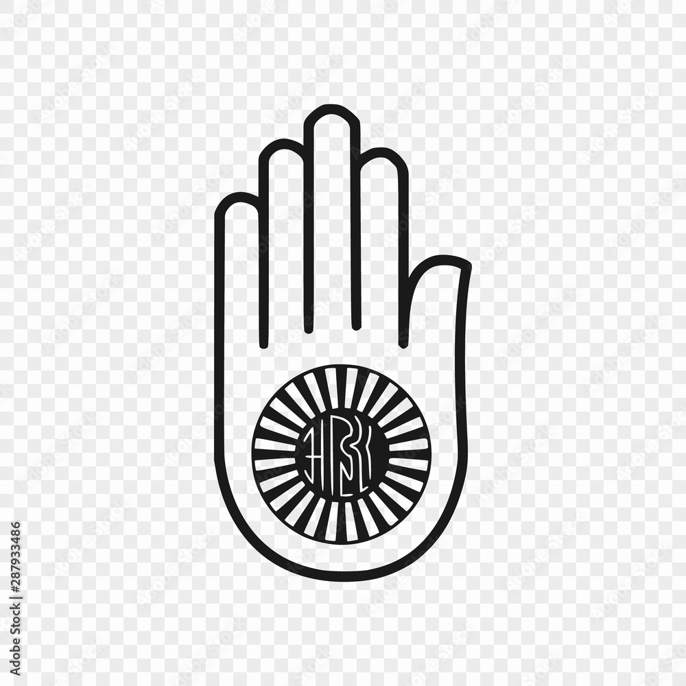 symbol of Jainism Stock Vector | Adobe Stock