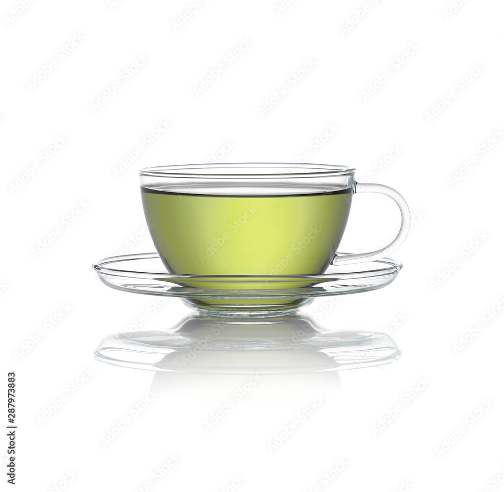 Green Tea Cup Background