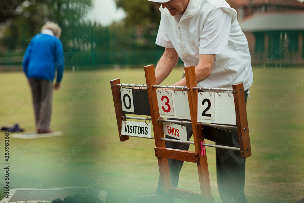 Changing the Scoreboard Stock Photo | Adobe Stock
