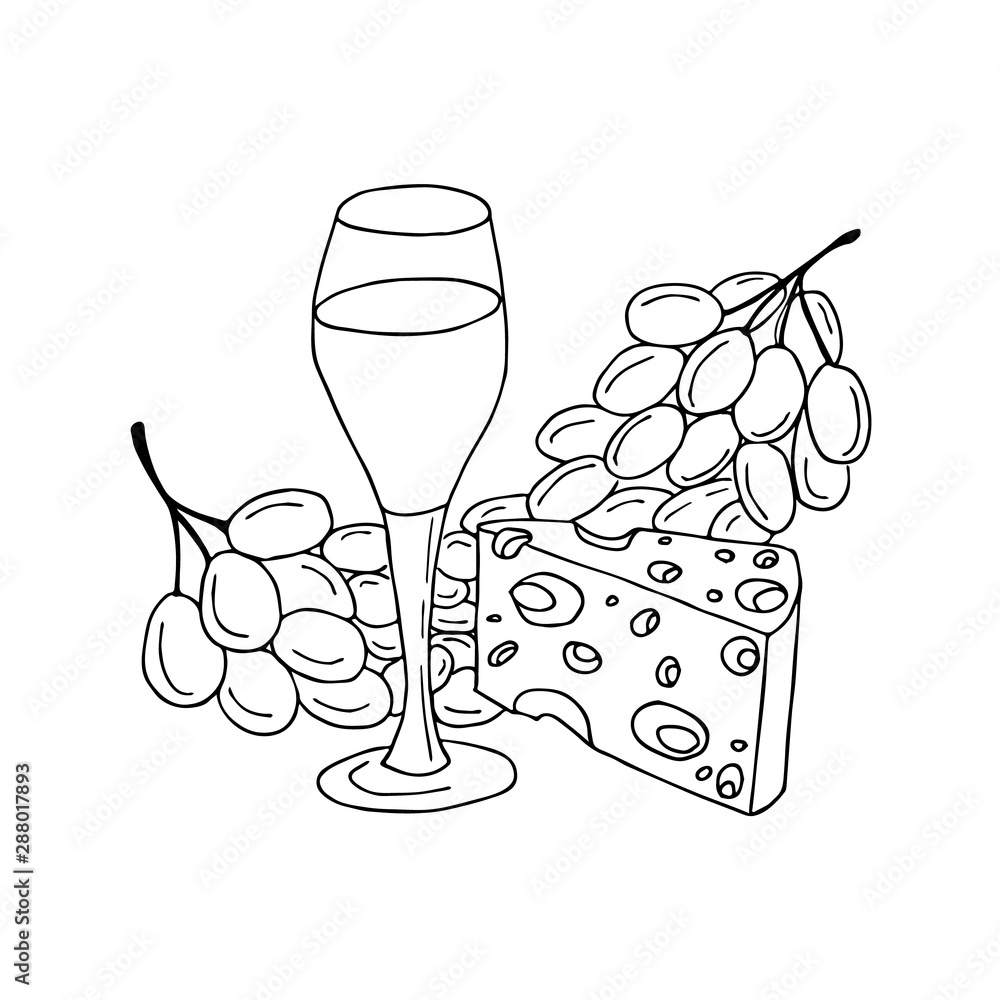 Cheese Coloring Page