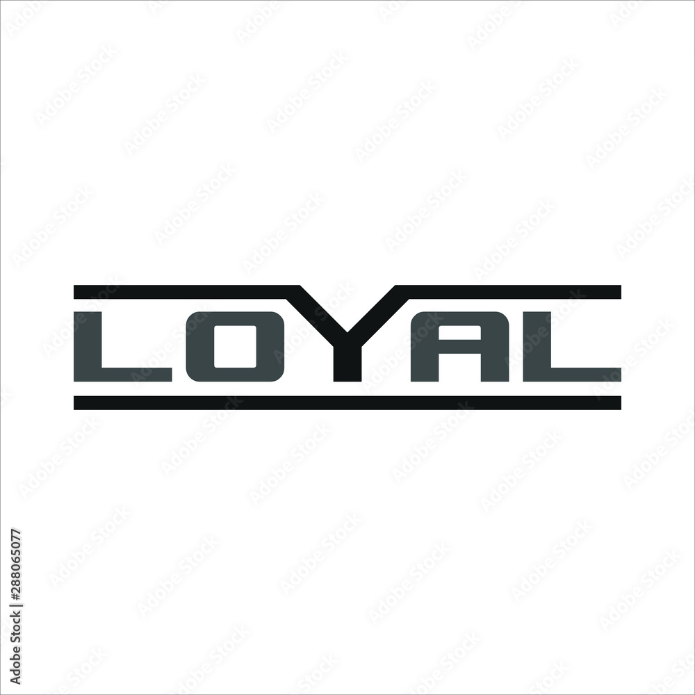 Loyal Logo. Elegant Symbol. Icon Vector Eps 10. Stock Vector | Adobe Stock