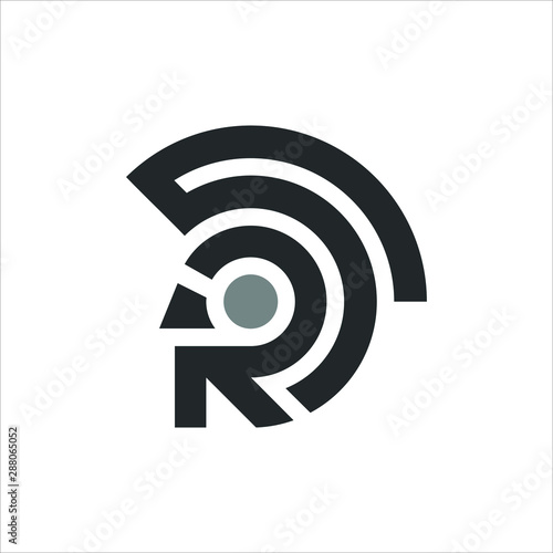 Spartan Head Logo. Abstract letter R and S Symbol. Icon Vector Eps 10 ...