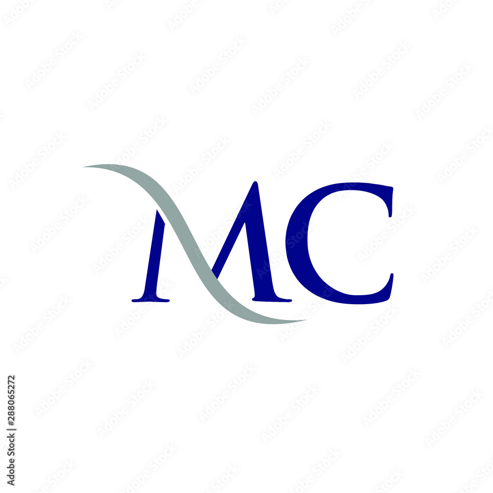 Letter M and C Logo. Swoosh Symbol. Icon Vector Eps 10. Stock Vector ...