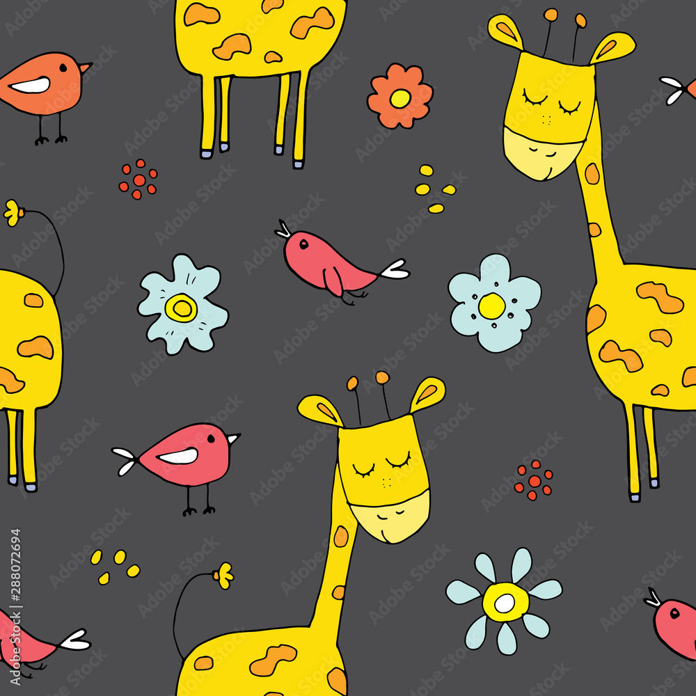 Cute Giraffe Doodles