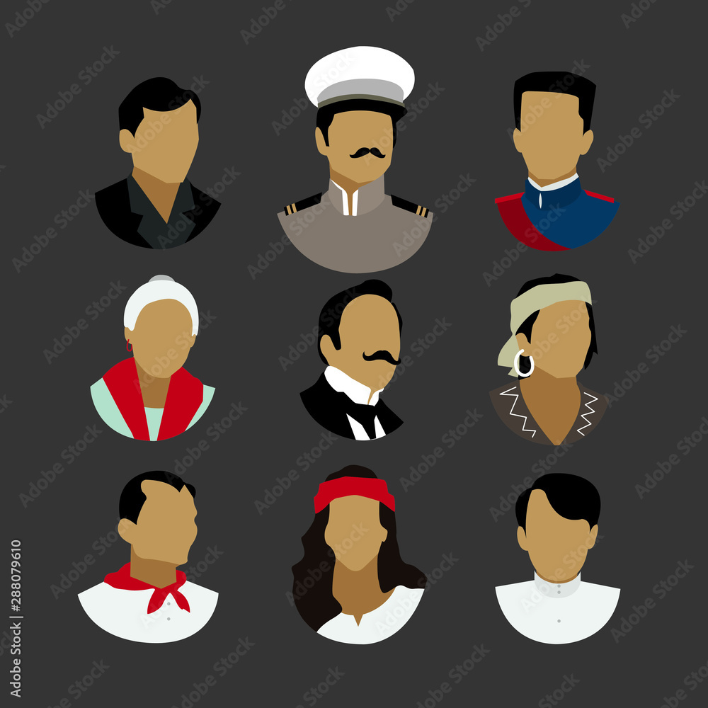 Philippine silhouette of hero head set vector Stock Vector | Adobe Stock Philippine silhouette of hero head set vector Stock Vector | Adobe Stock