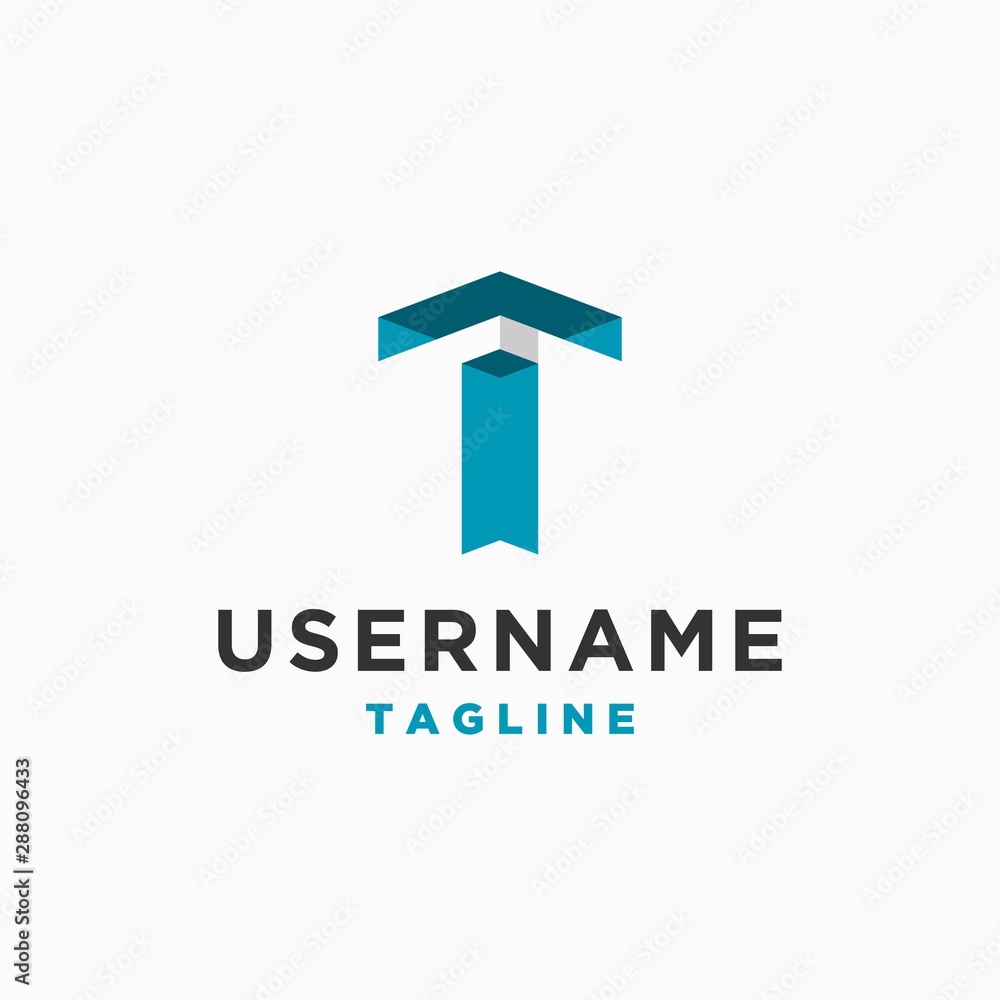 letter T logo design inspiration . letter T logo template . letter T ...