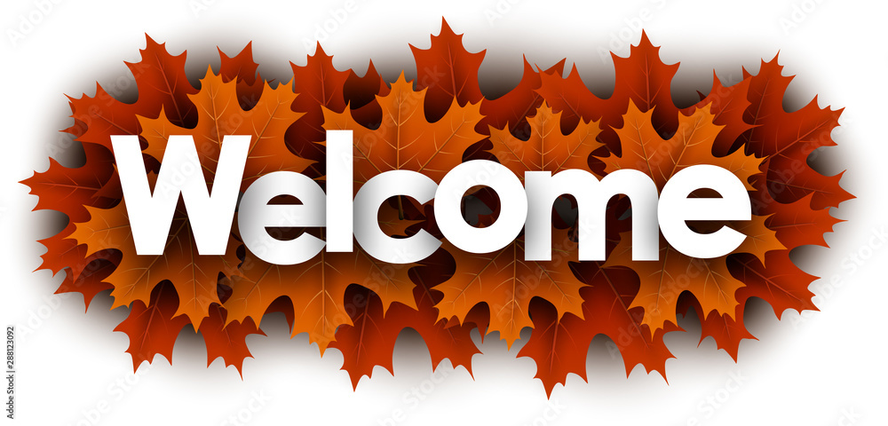 Autumn Welcome Sign
