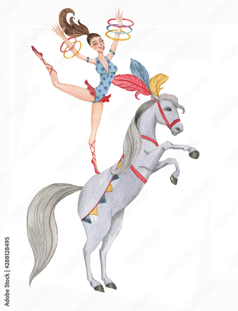 Circus Horse Drawing
