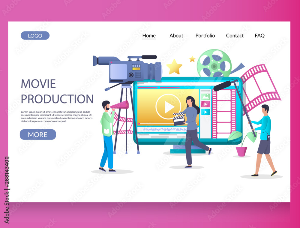 Movie Making Vector