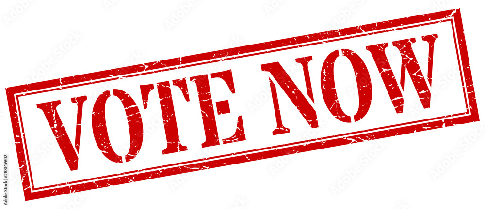 vote now stamp. vote now square grunge sign. vote now Stock Vector ...