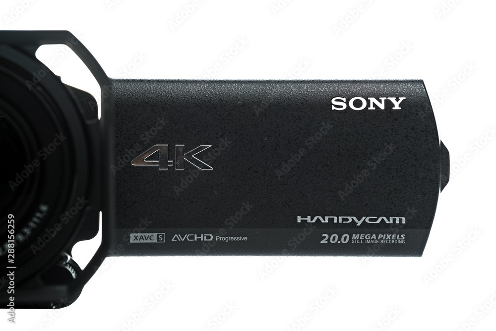 Sony FDR AX100 4k UHD Handycam Camcorder Stock Photo | Adobe Stock