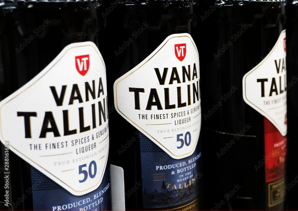 Vana Tallinn Original Liquor is seen on store shelf Stock Photo | Adobe ...