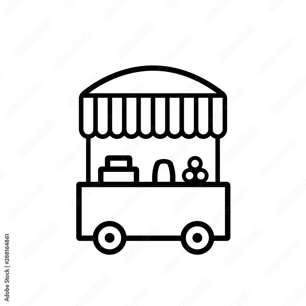 Farmers Market Stand Icon