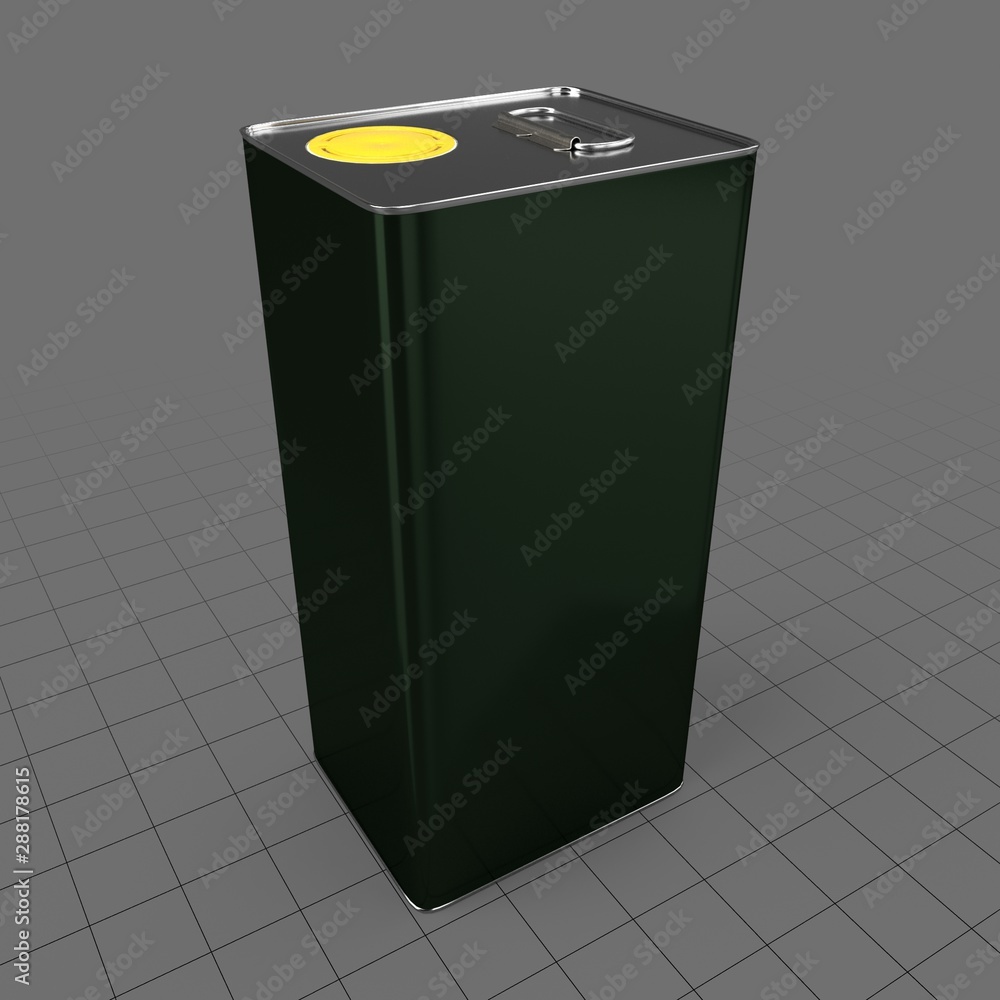 Oil canister 3 Stock 3D asset | Adobe Stock
