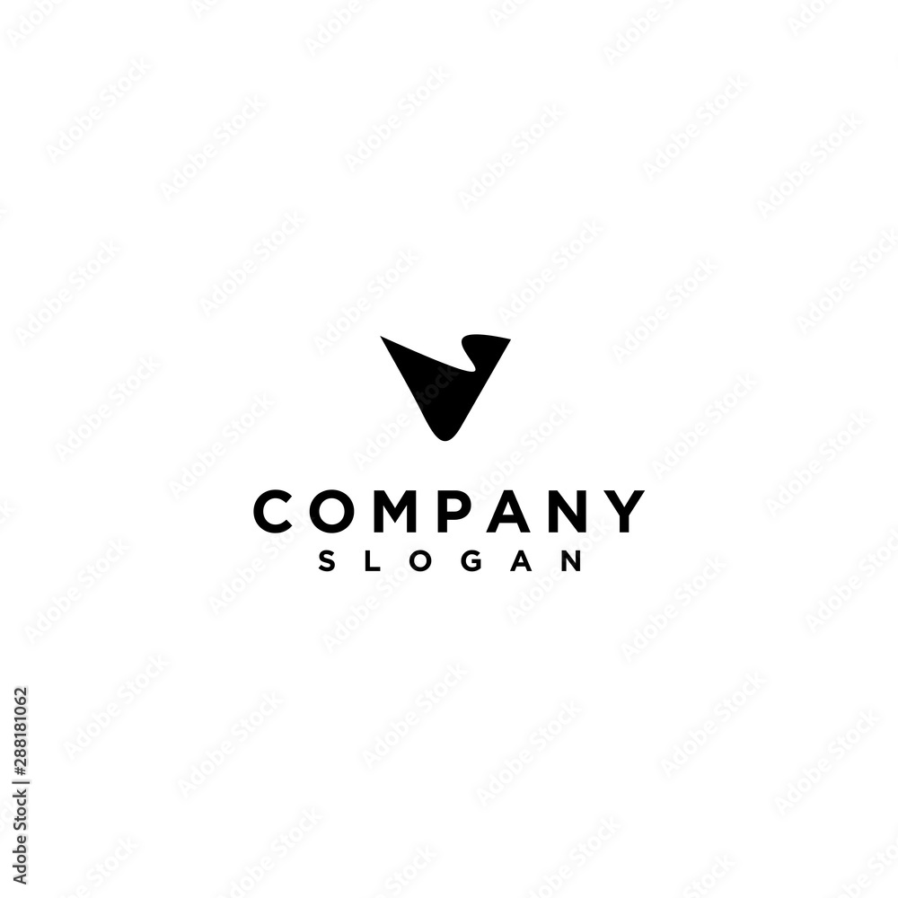 initial V logo template. business logo. vector Stock Vector | Adobe Stock
