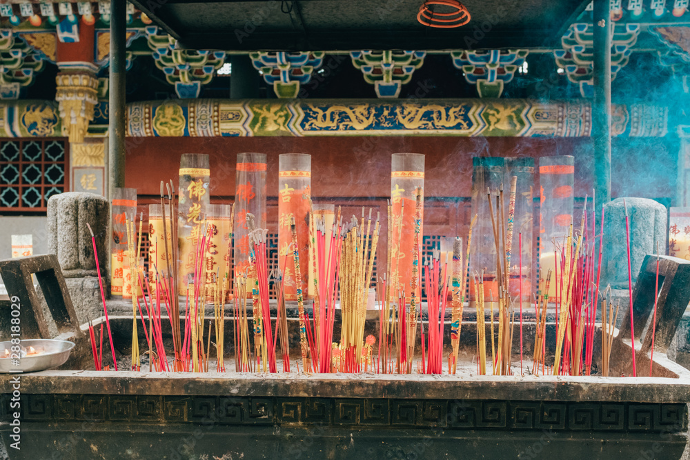 candle in ancient temple Stock Photo | Adobe Stock