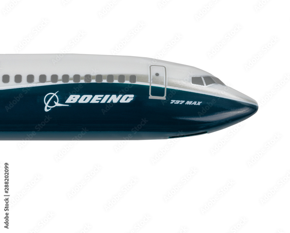 Boeing 737 Max Logo on white for editorial purposes Stock Photo | Adobe ...