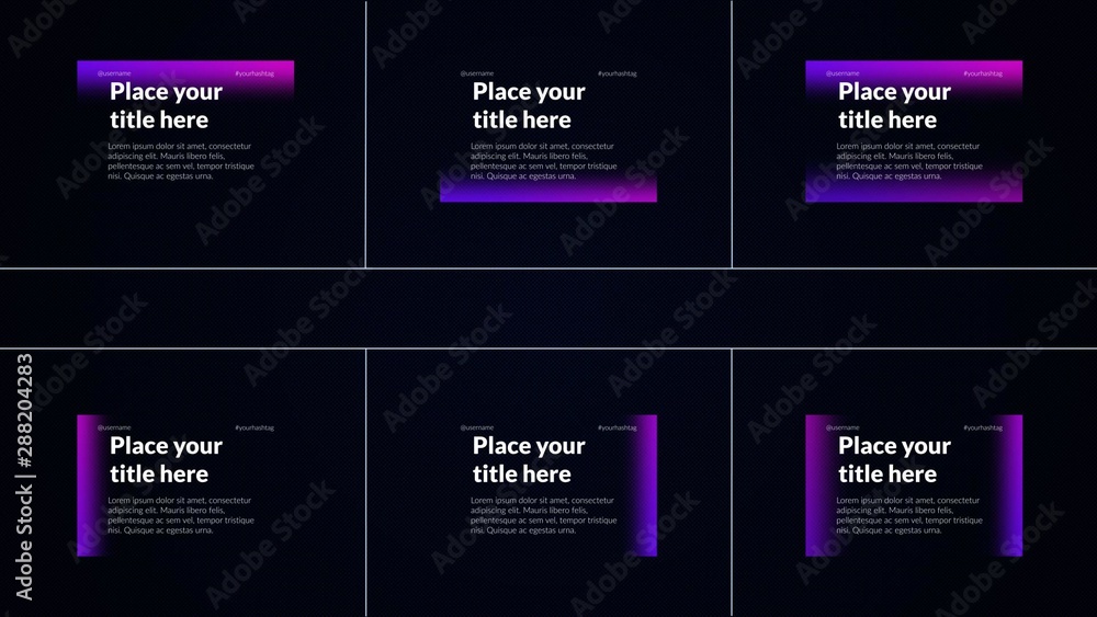 Modern Creative Presentation Titles Stock Template | Adobe Stock