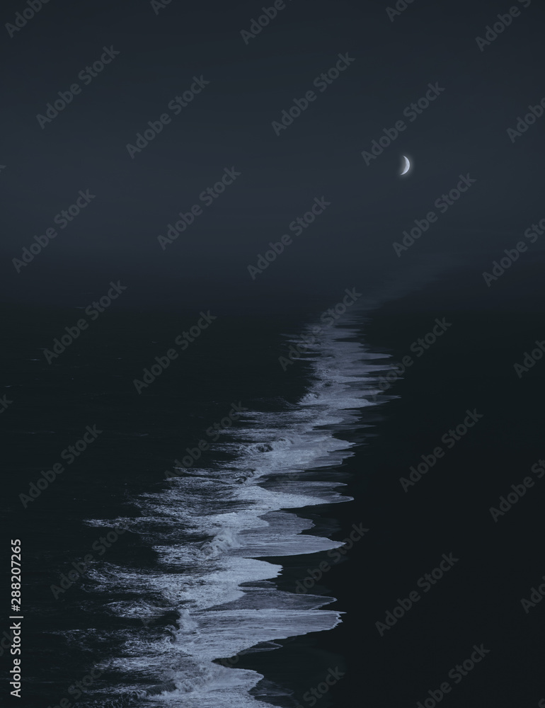 Sad moon Stock Photo | Adobe Stock