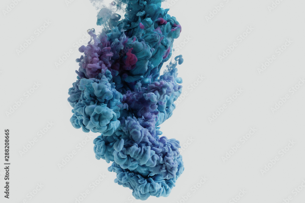 Diffusing ink cloud in water Stock Photo | Adobe Stock