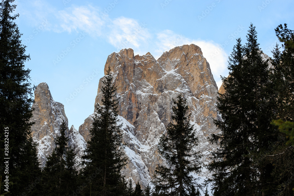 Le Odle dalla val di Funes - Dolomiti Stock Photo | Adobe Stock