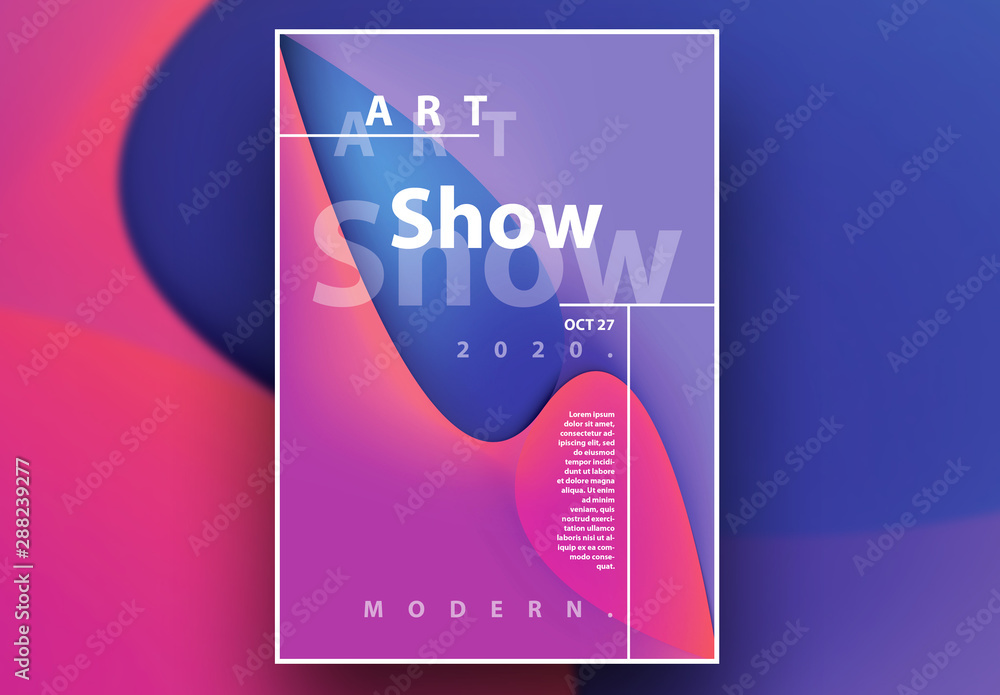 Abstract Contemporary Poster Layout Stock Template | Adobe Stock