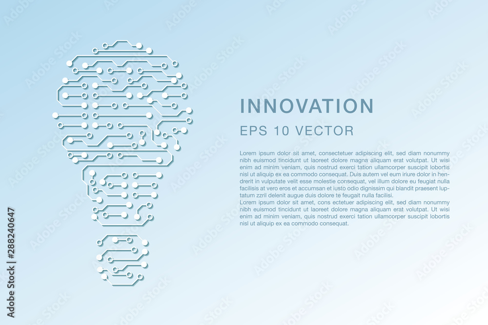 Innovation Technology Abstract Background With Electronic Circuit Board ...