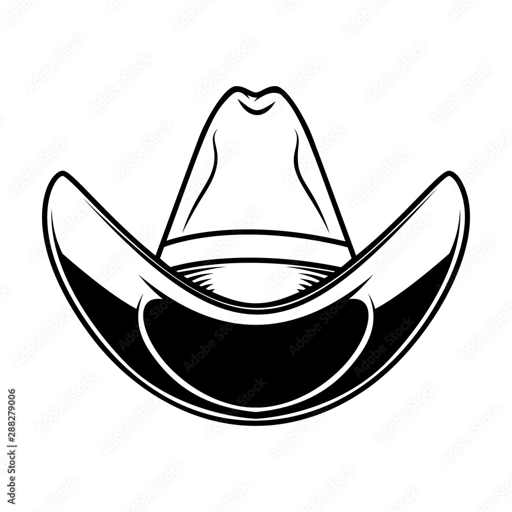 Cowboy Hat Front Vector