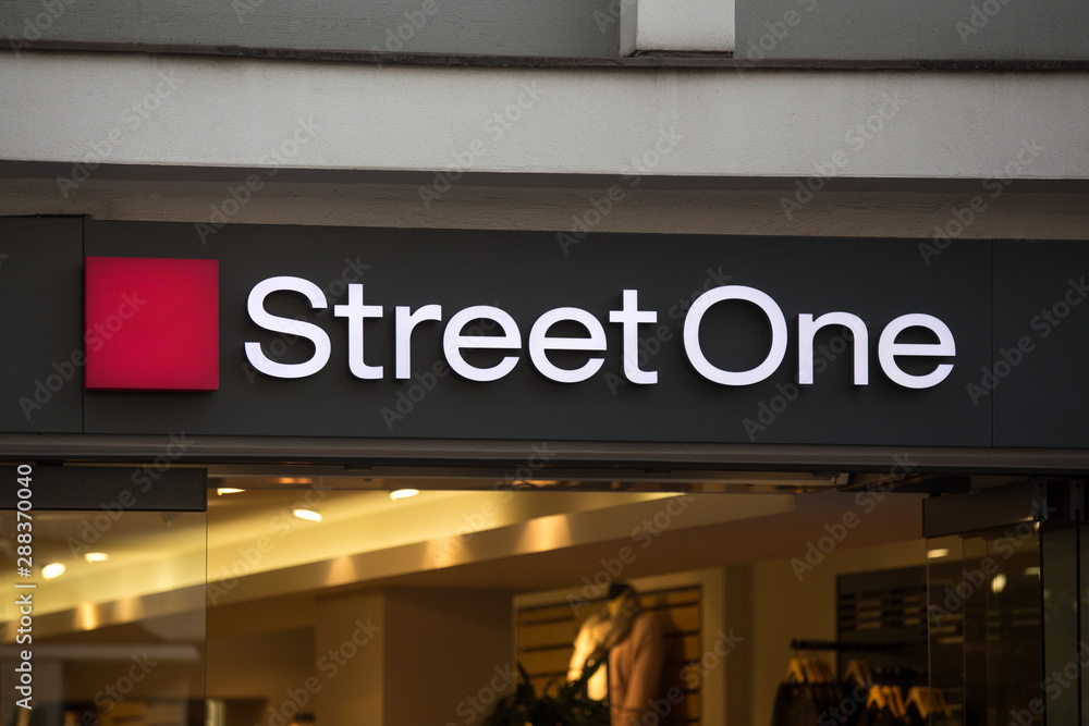 cologne, North Rhine-Westphalia/germany - 06 11 18: street one sign in ...