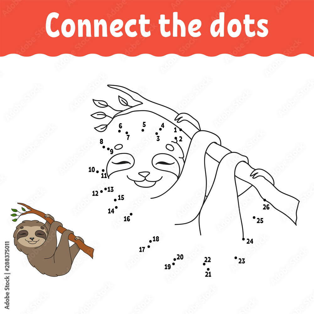 Dot to dot. Draw a line. Handwriting practice. Learning numbers for ...