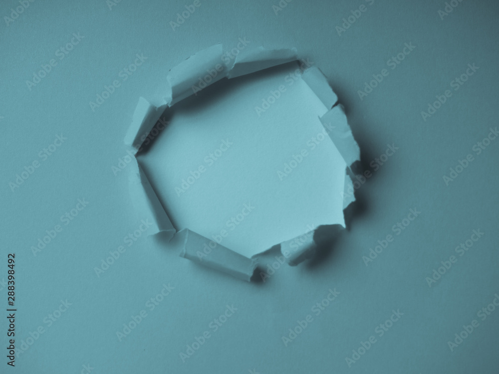 Hole In Wrinkled Paper