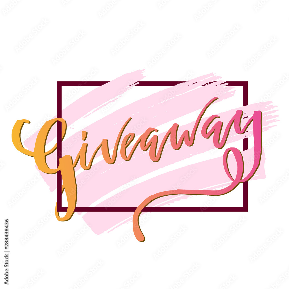 It's Giveaway time modern poster template design for social media post ...
