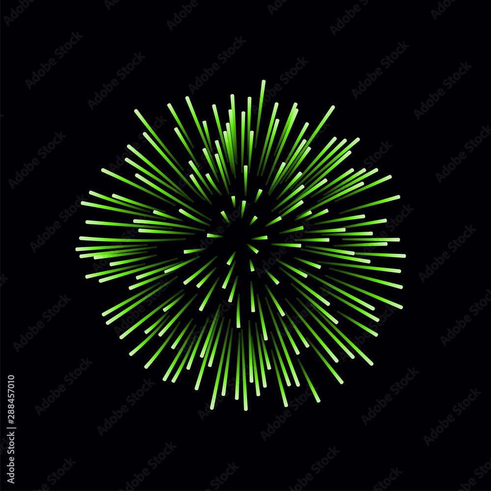 Lime Green Fireworks