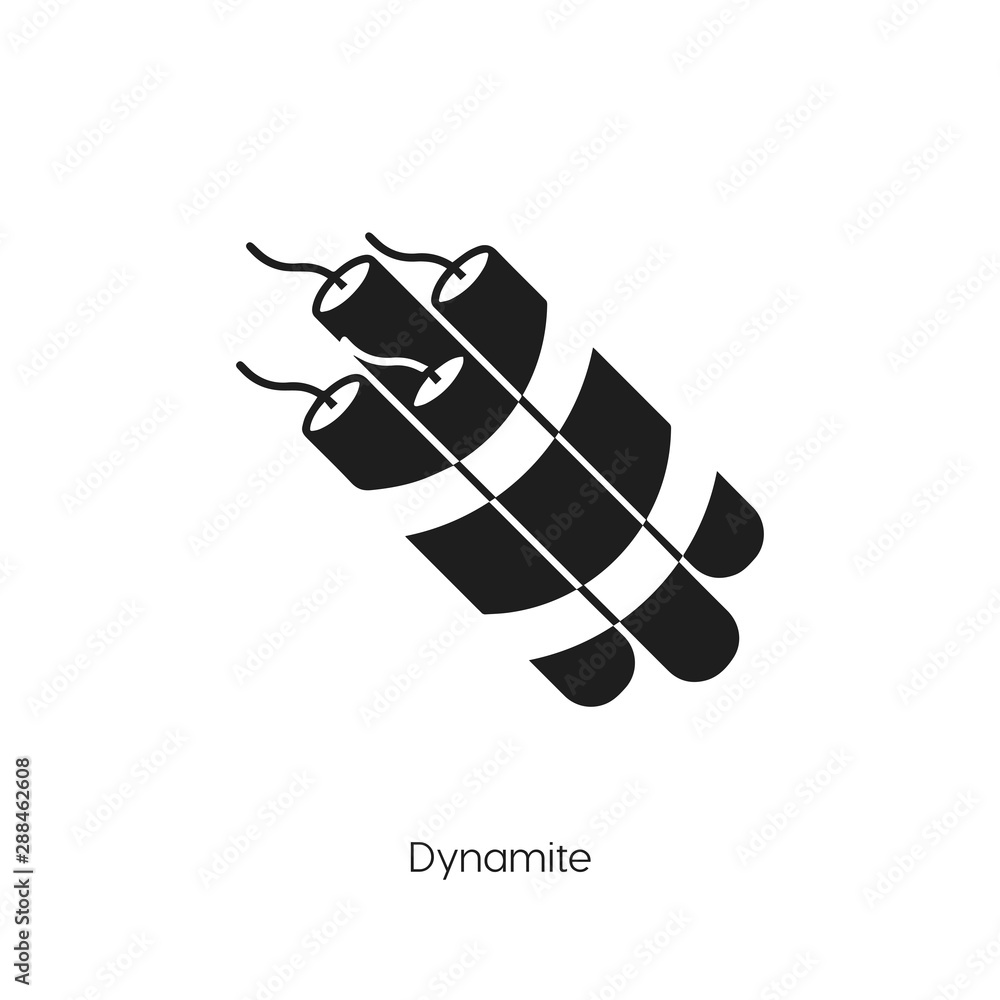 dynamite icon. dynamite icon vector. Linear style sign for mobile ...