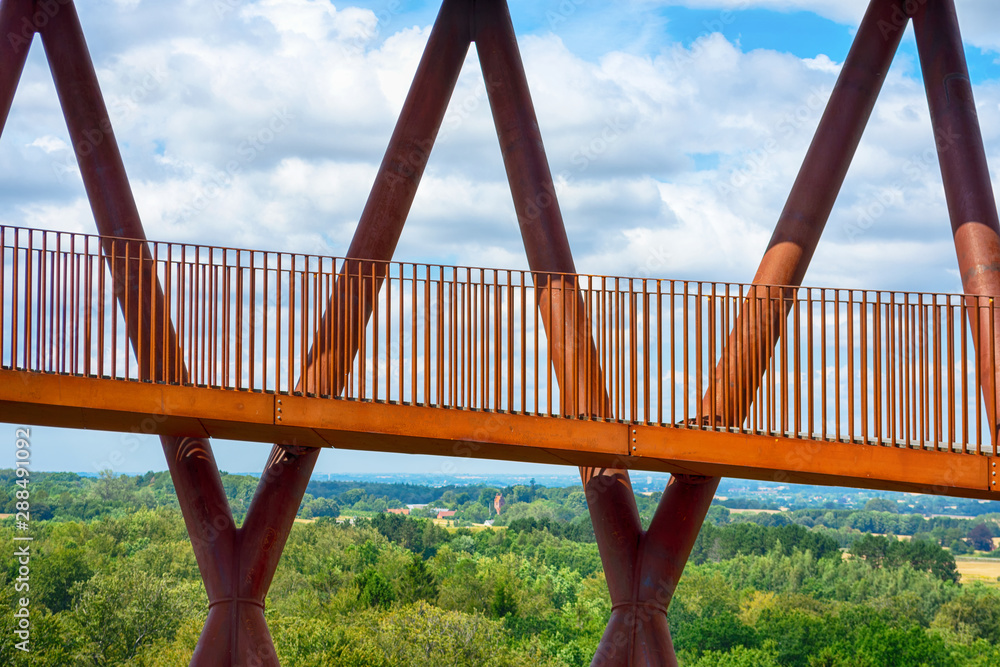 Camp Adventure Tower. Observation tower in the forest. Sightseeing ...