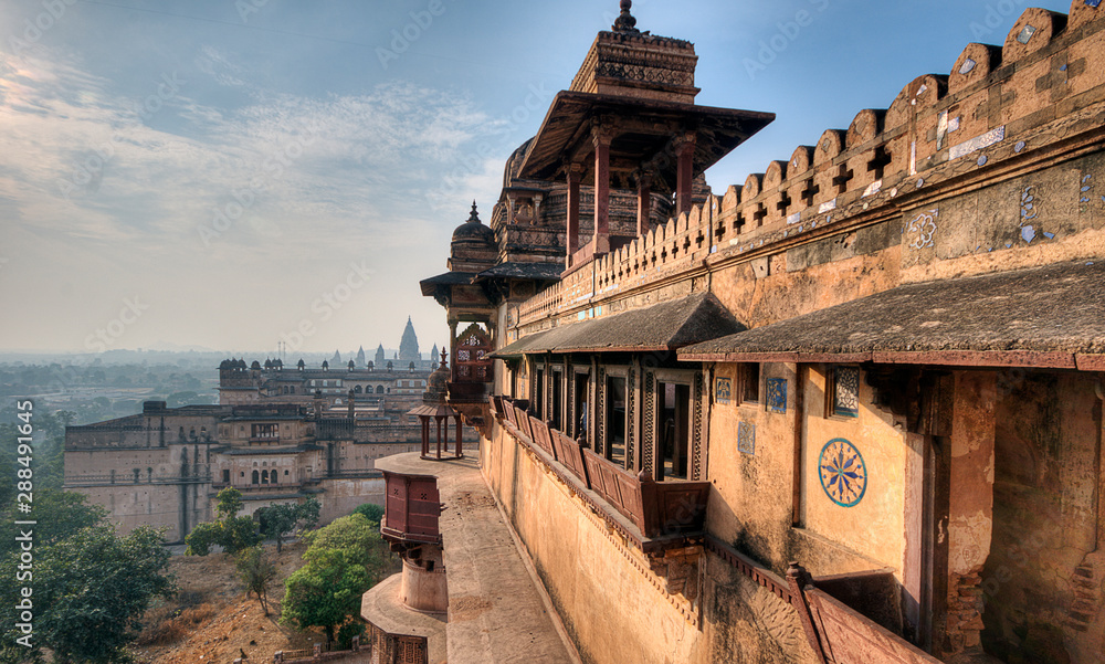 Jahangir Mahal Inside Orchha Fort Complex, Orchha, Madhya Pradesh ...