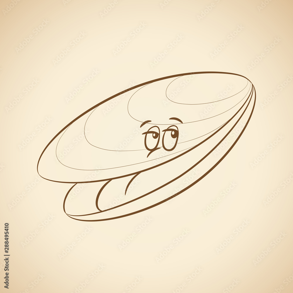 Mussel Cartoon