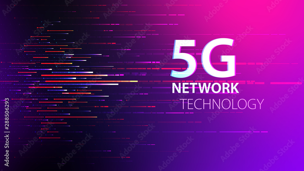 5G mobile network technology background. Internet of next generation ...
