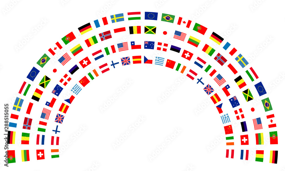 bandiere, bandierine, bandiere del mondo, internazionale Stock Vector ...