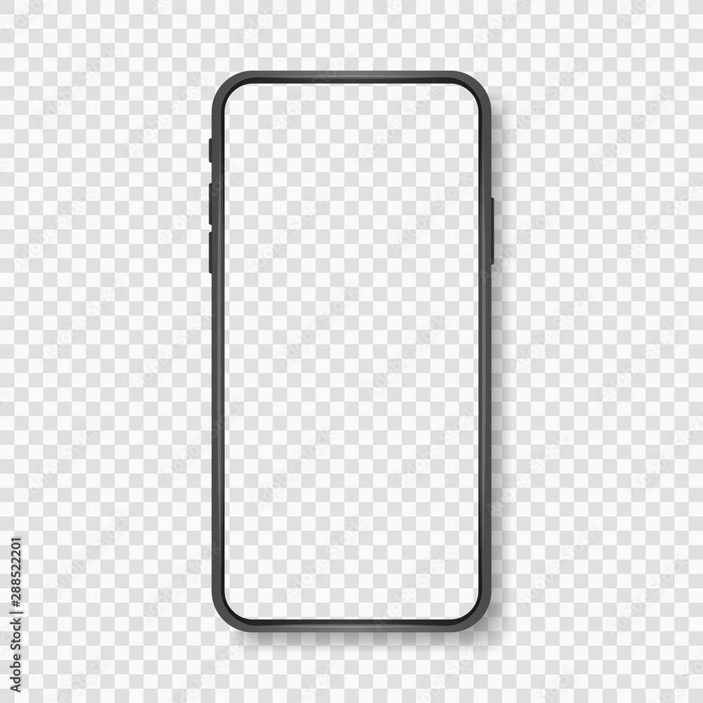 Smartphone blank screen, phone mockup. Template for infographics or ... Smartphone blank screen, phone mockup. Template for infographics or ...